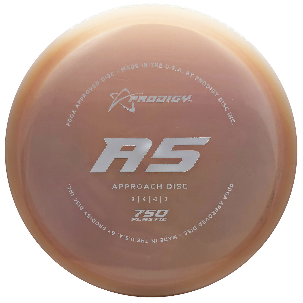 Prodigy: A5 Approach Disc - 750 Plastic - Beige/White – Disc Monsters